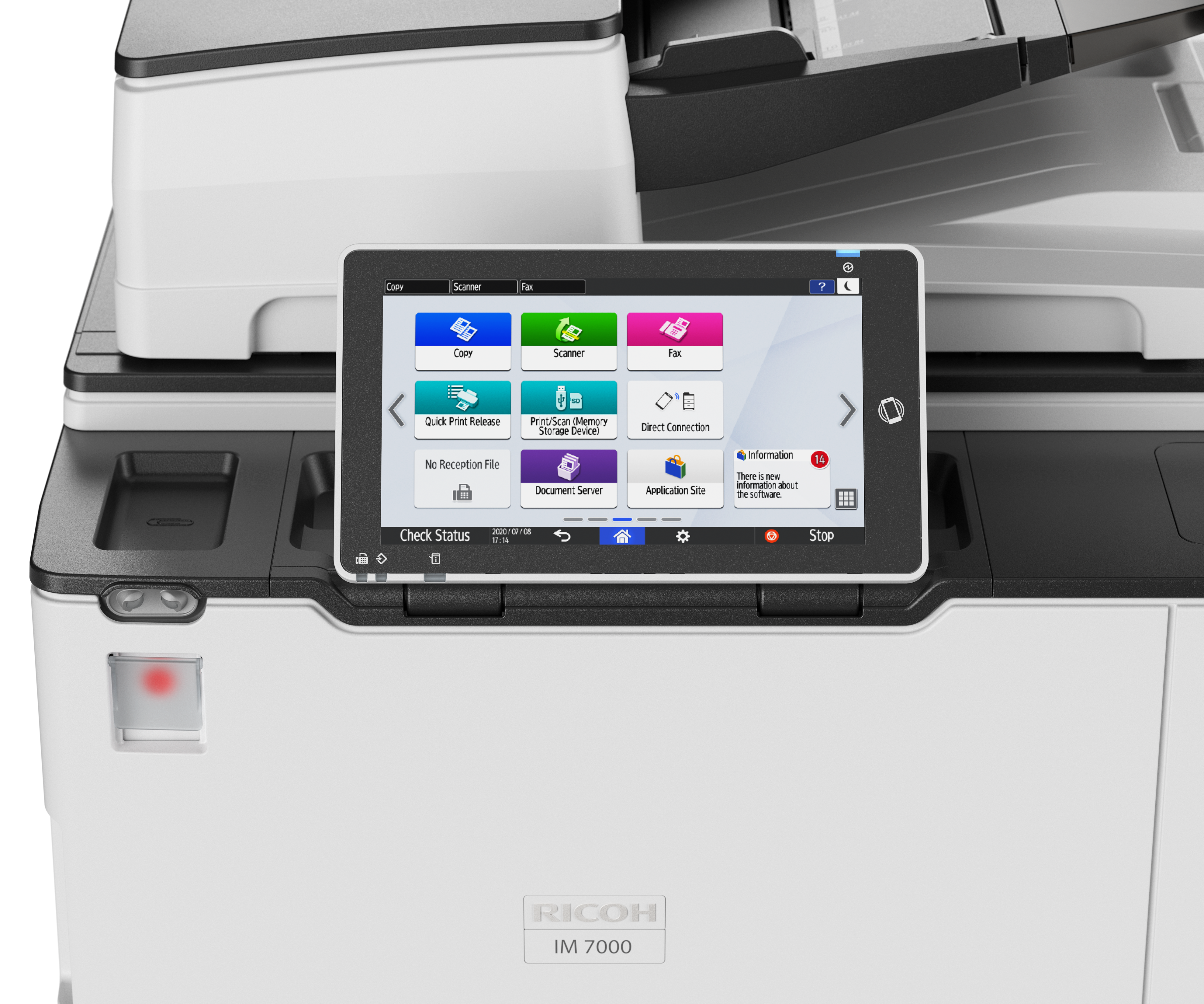 Ricoh IM 8000 Black and White Laser Multifunction Printer